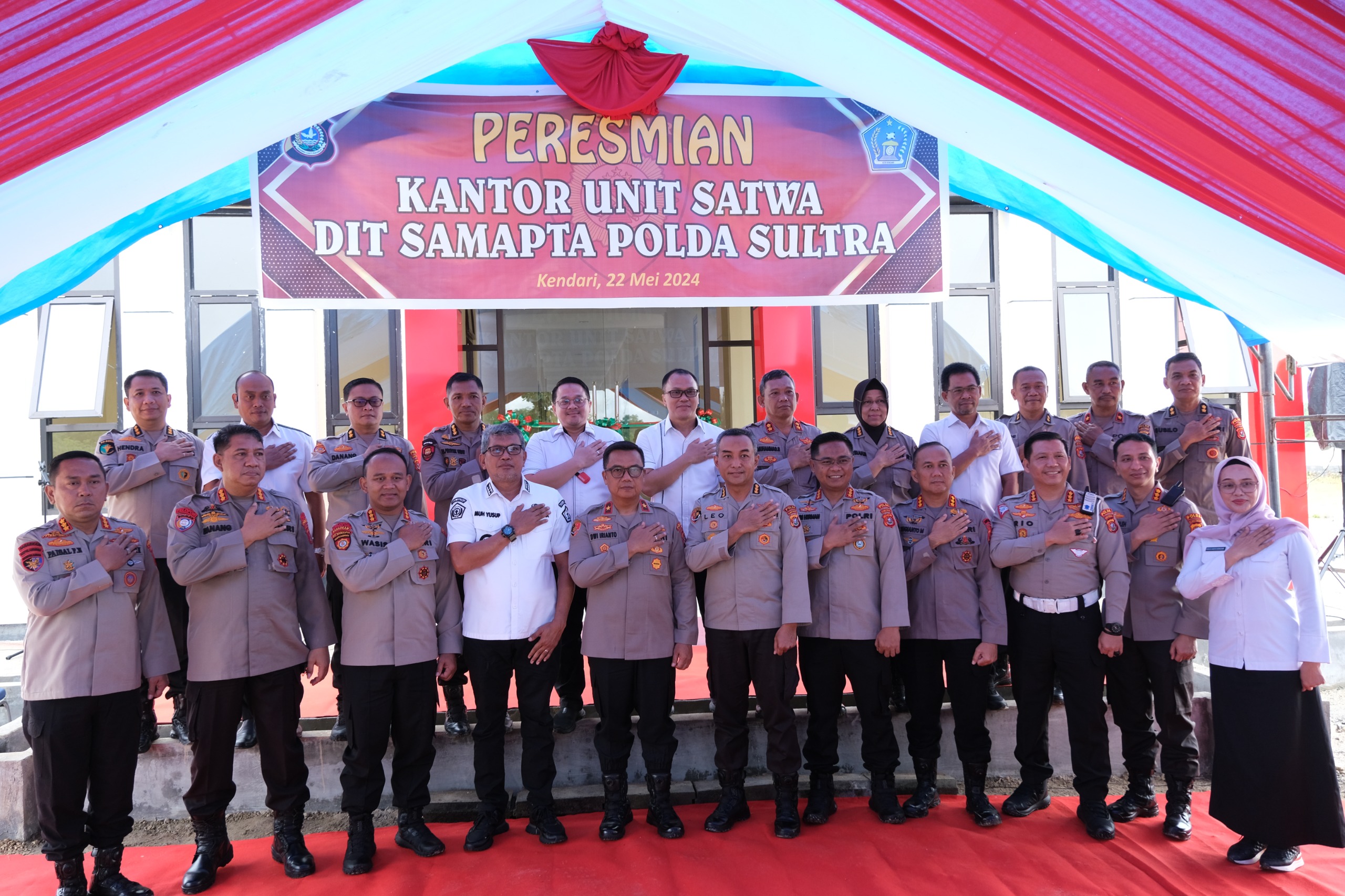 Polda Sultra Resmikan Kantor Unit Satwa
